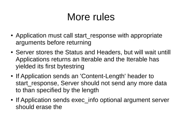 Python WSGI introduction | PPT