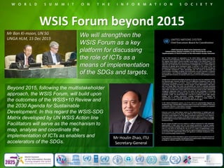 WSIS Forum 2016: Open Consultation Process: Fist Physical Meeting | PPT