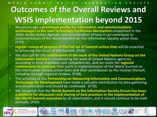 WSIS Forum 2016: Open Consultation Process: Fist Physical Meeting | PPT