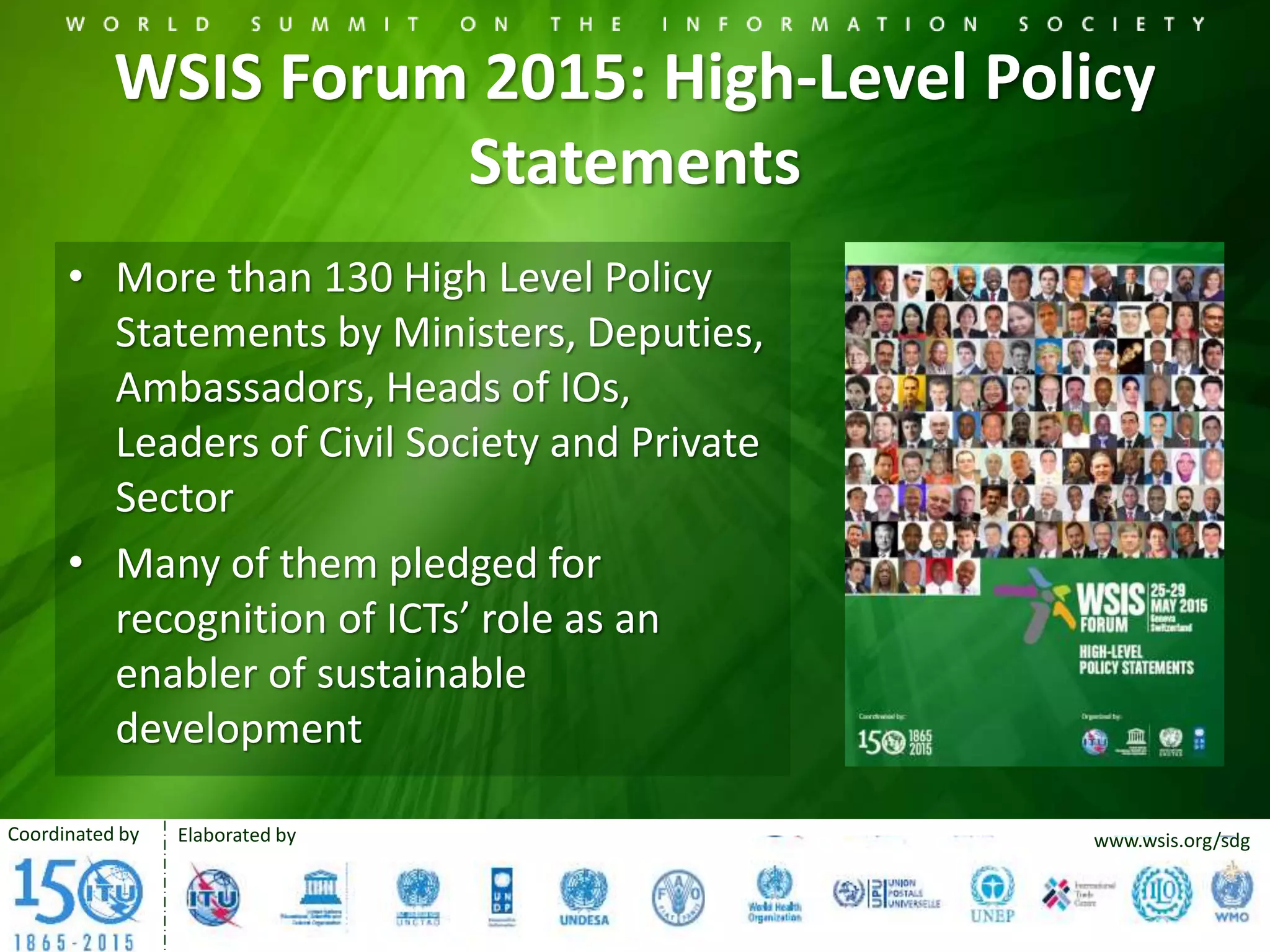 WSIS-SDG Matrix: Linking WSIS Action Lines with Sustainable Development ...