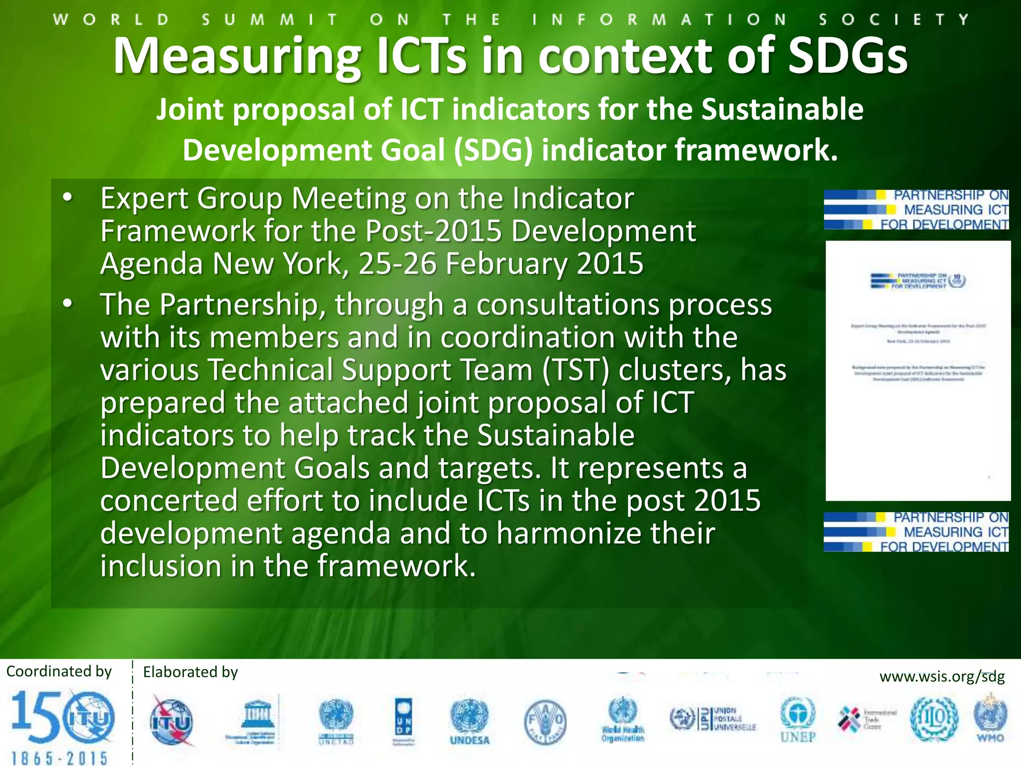 WSIS-SDG Matrix: Linking WSIS Action Lines with Sustainable Development ...