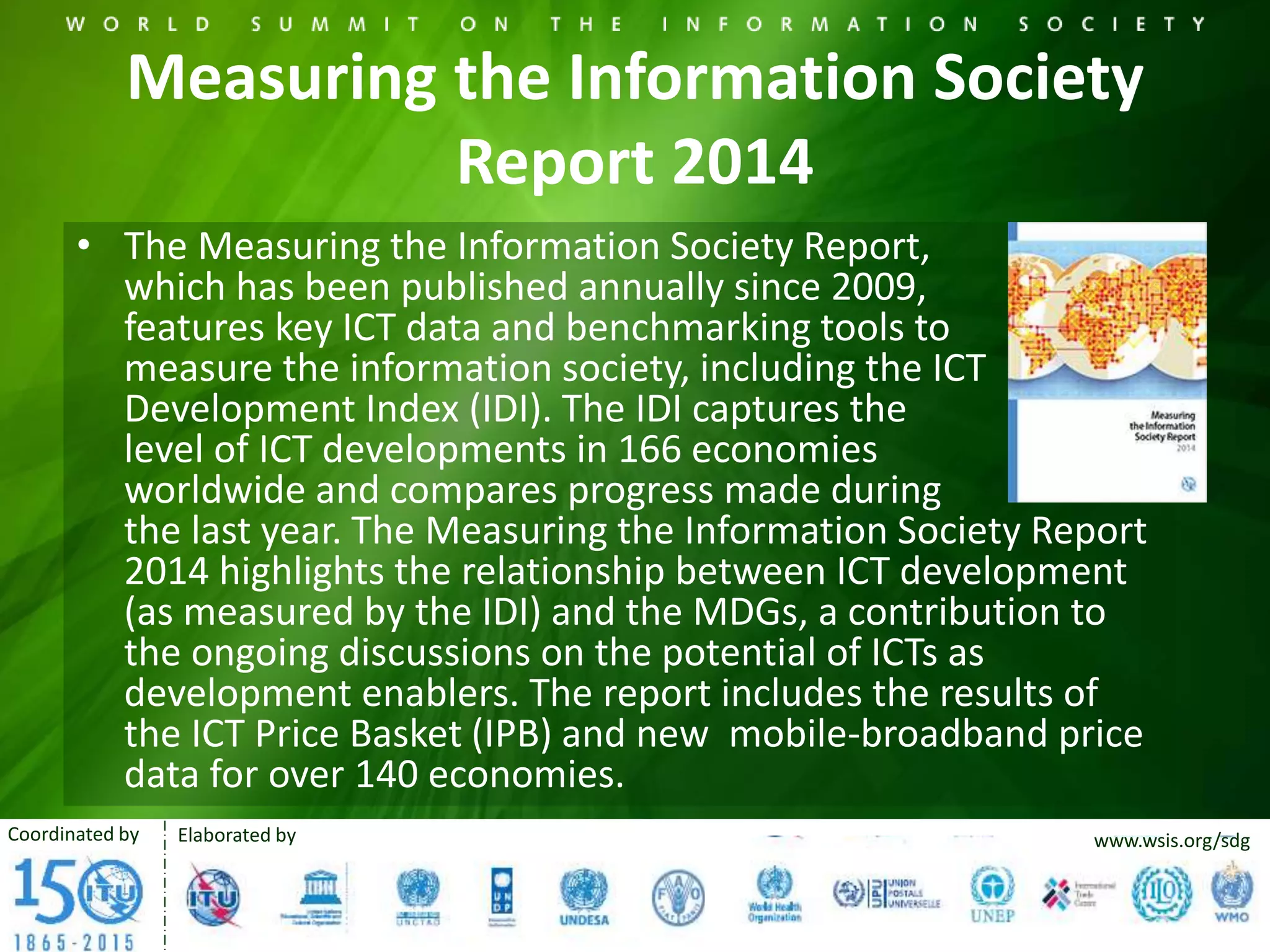 WSIS-SDG Matrix: Linking WSIS Action Lines with Sustainable Development ...