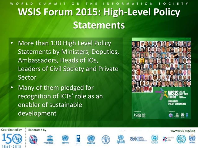 WSIS-SDG Matrix: Linking WSIS Action Lines with Sustainable Development ...