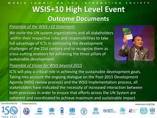 WSIS-SDG Matrix: Linking WSIS Action Lines with Sustainable Development ...