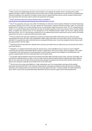 WSIS10 Action Line C7 e-Environment Lead Facilitator: WMO, Co ...