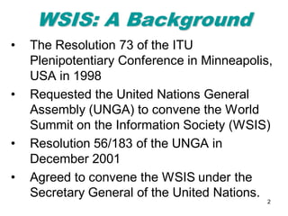 WSIS Process | PPT