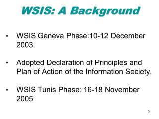 WSIS Process | PPT