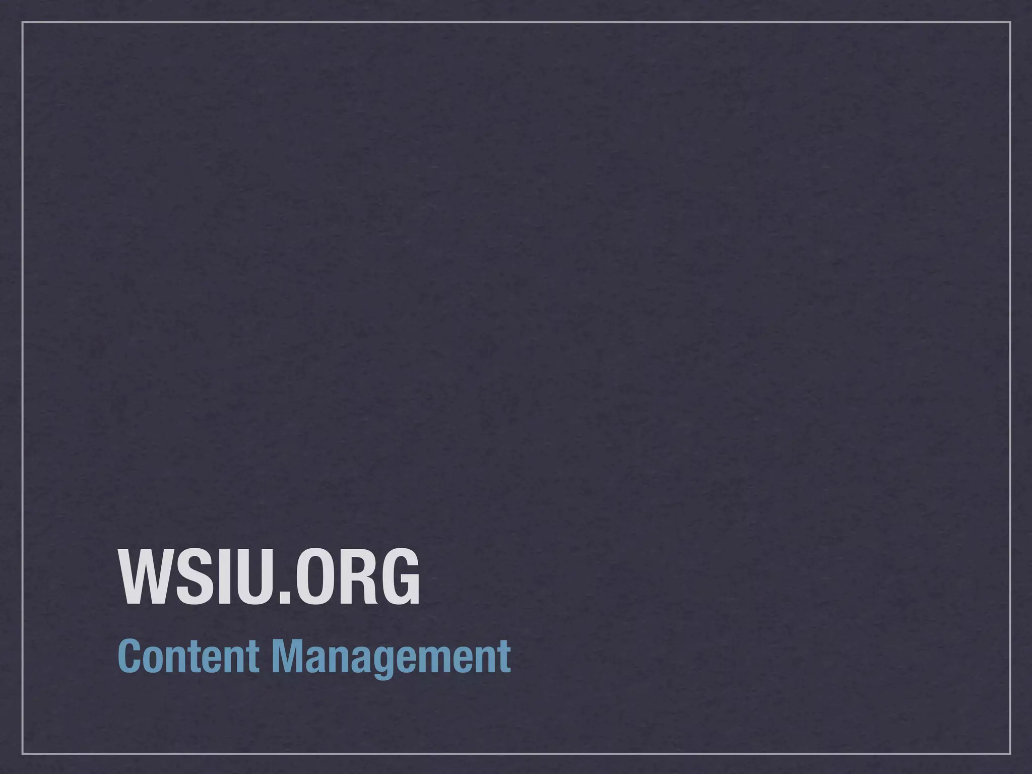 Wsiu Workflow | PDF