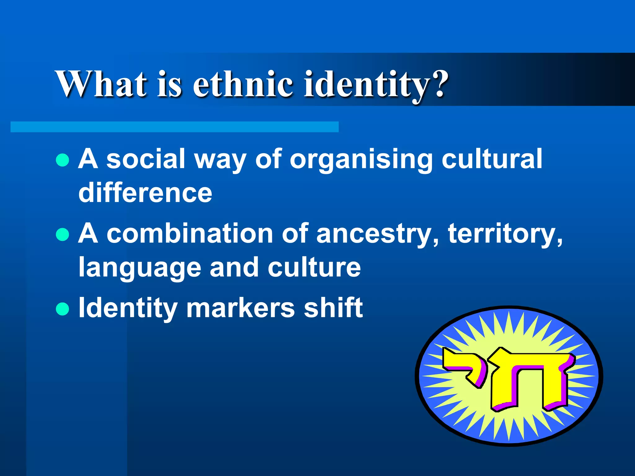 What shapes Jewish idenitity? | PPTX