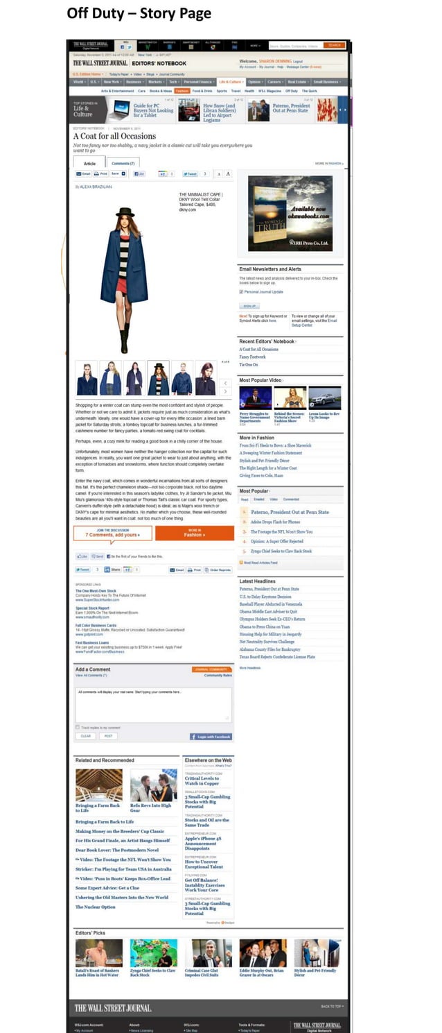 WSJ Off Duty Weekend Edition | PDF