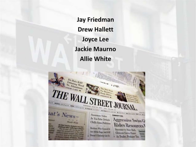 Wsj Presentation | PPT