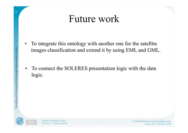 Modelling An Environmental Knowledge Representation System Ppt