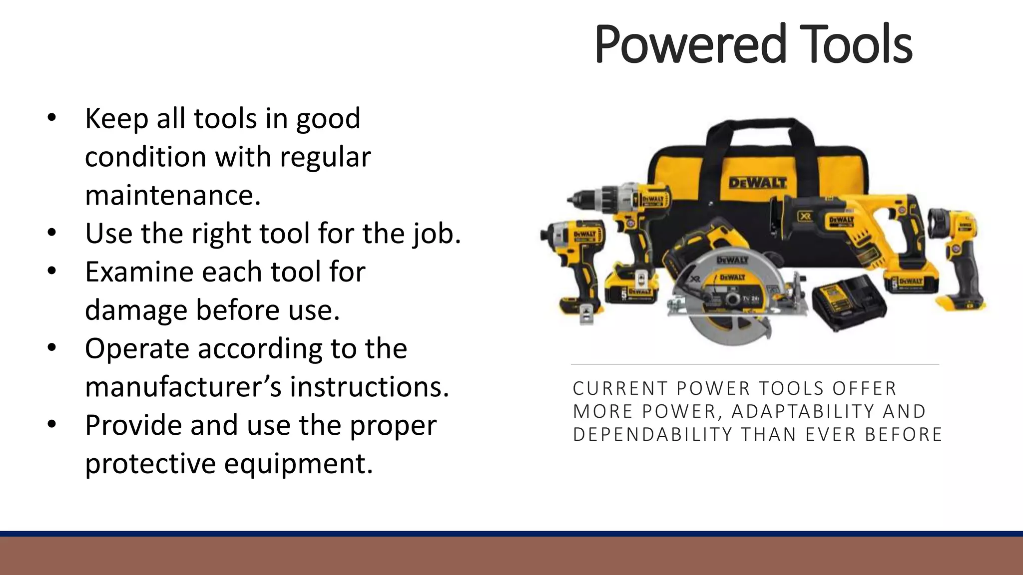Hand and Power tools safety | PPTX