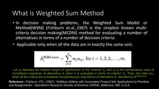 Weighted Sum Method: An Introduction | PPT