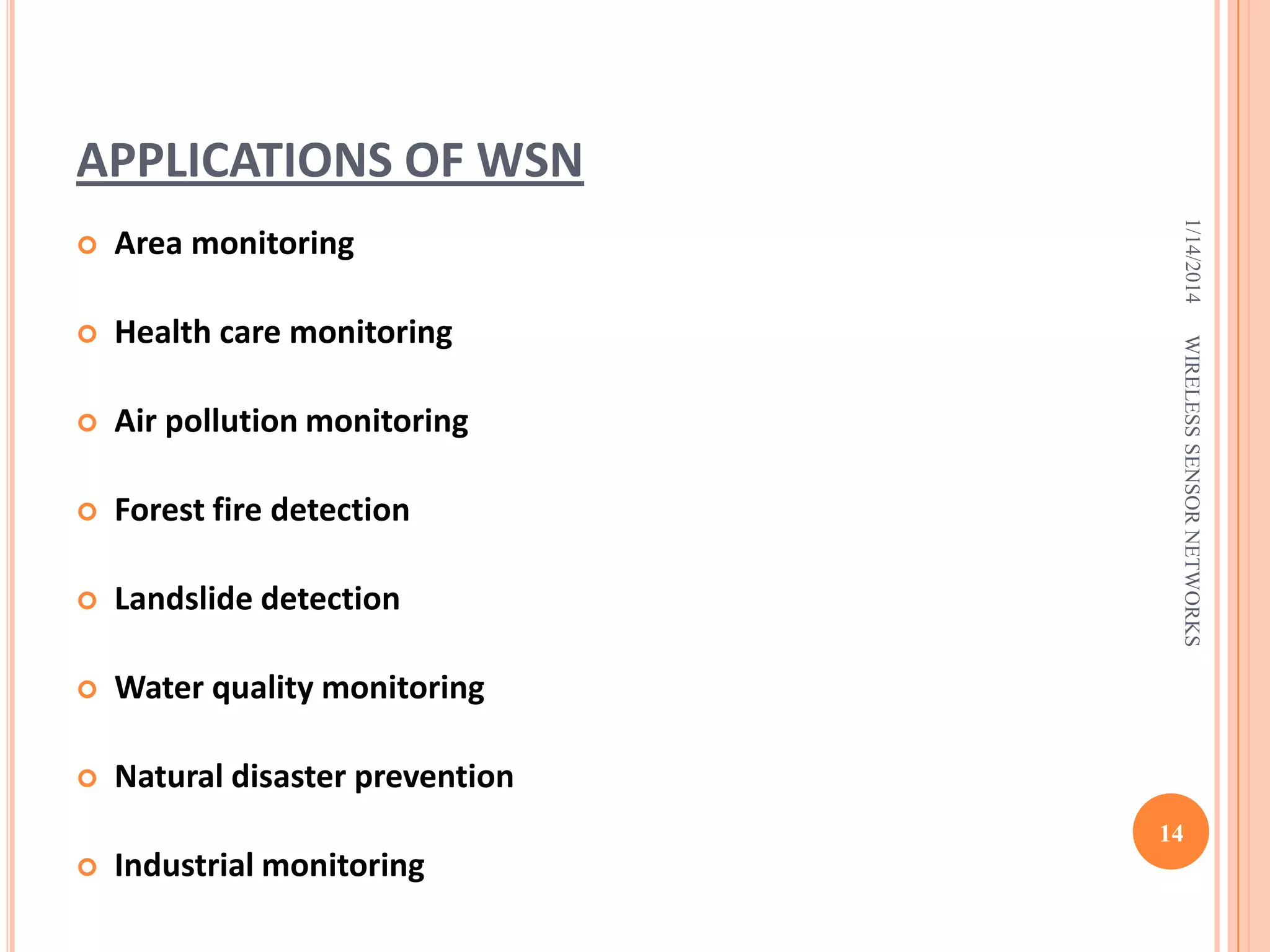 Wireless Sensor Networks | PPTX