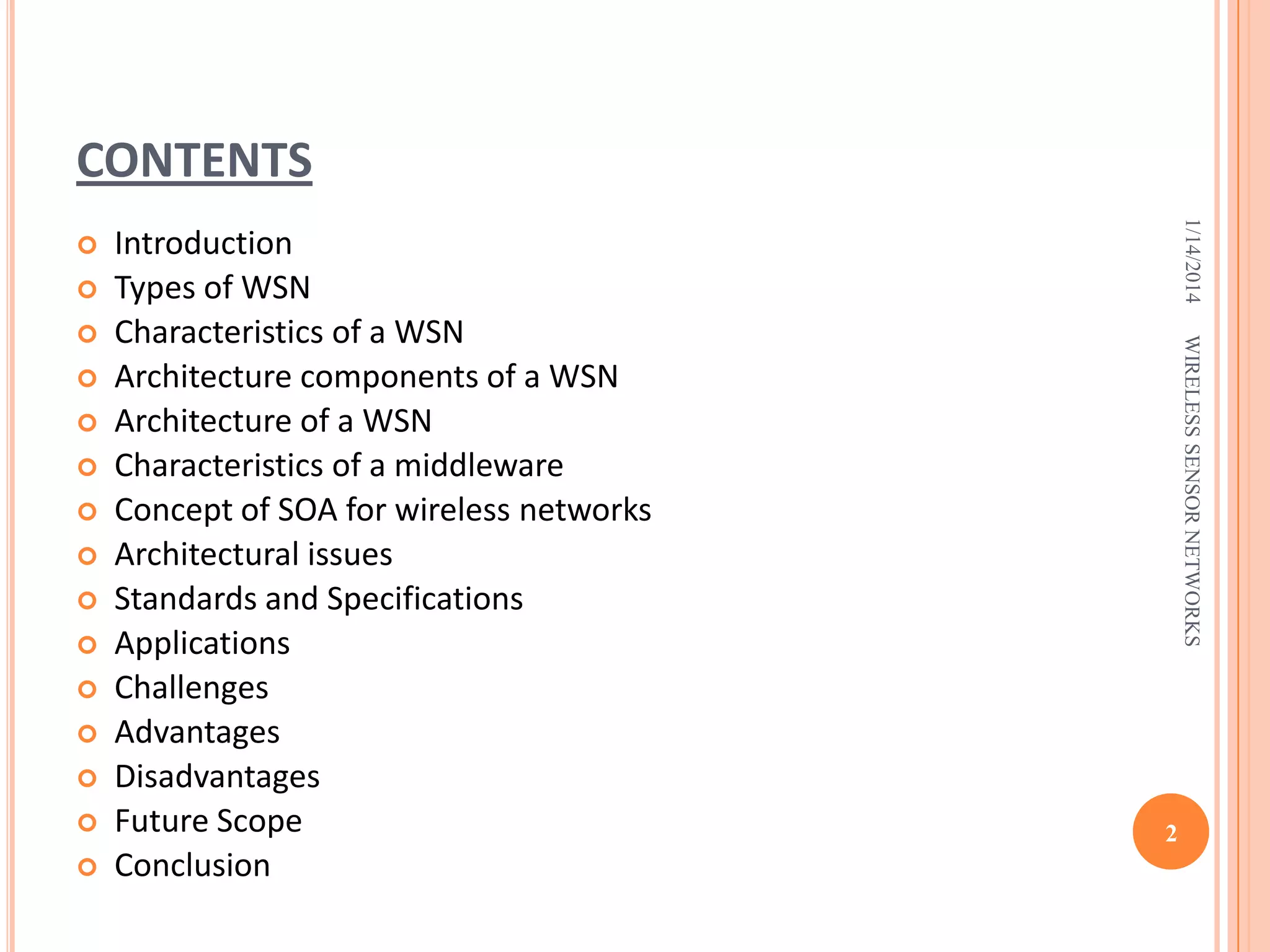 Wireless Sensor Networks | PPTX