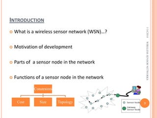 Wireless Sensor Networks | PPTX