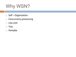 WIRELESS SENSOR NETWORK | PPTX