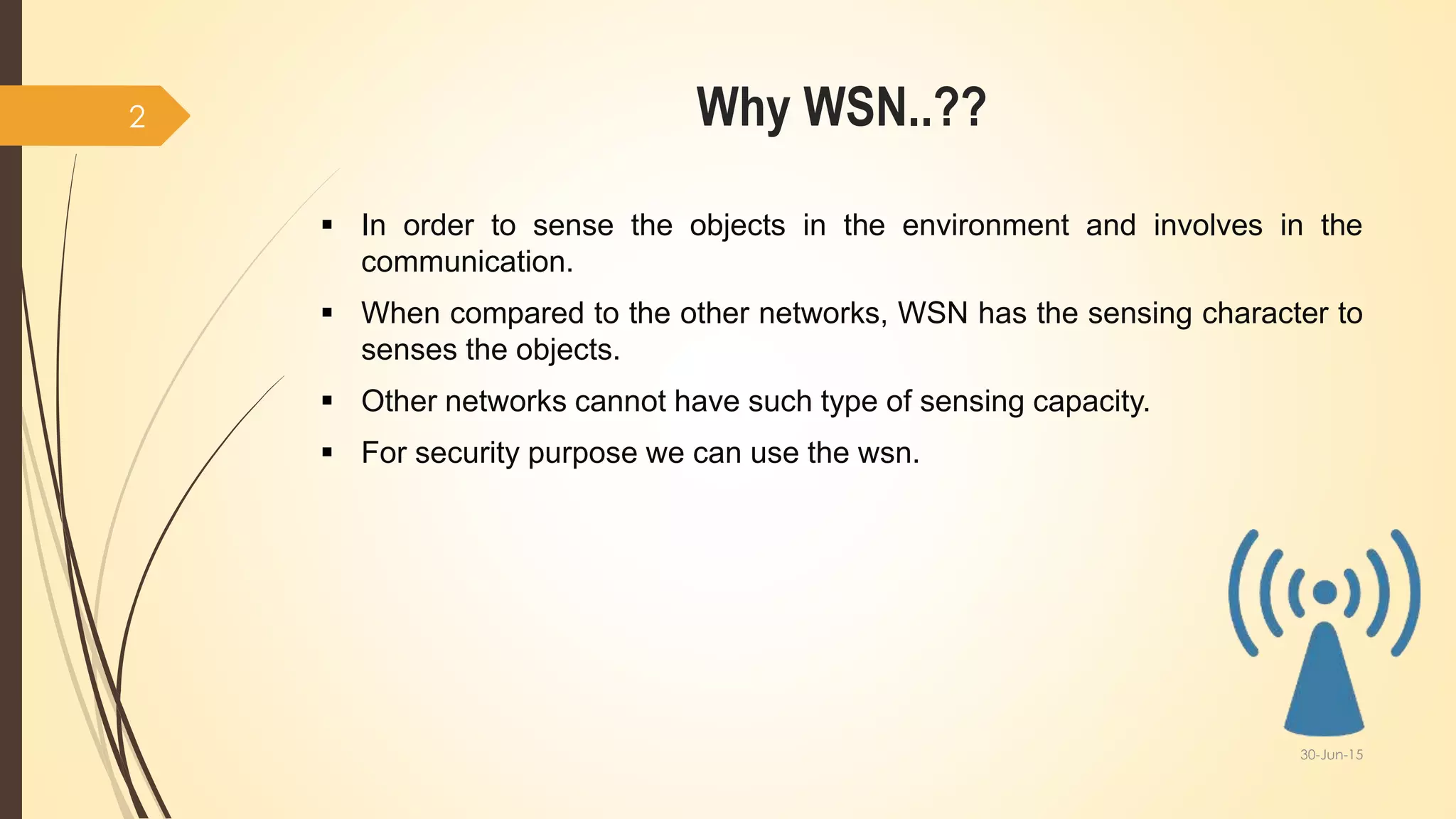 Wireless Sensor Networks (WSN) | PPTX