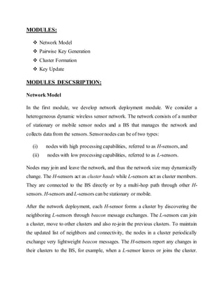 Effective Key Management in Dynamic Wireless Sensor Networks | DOCX | Computer Networking ...