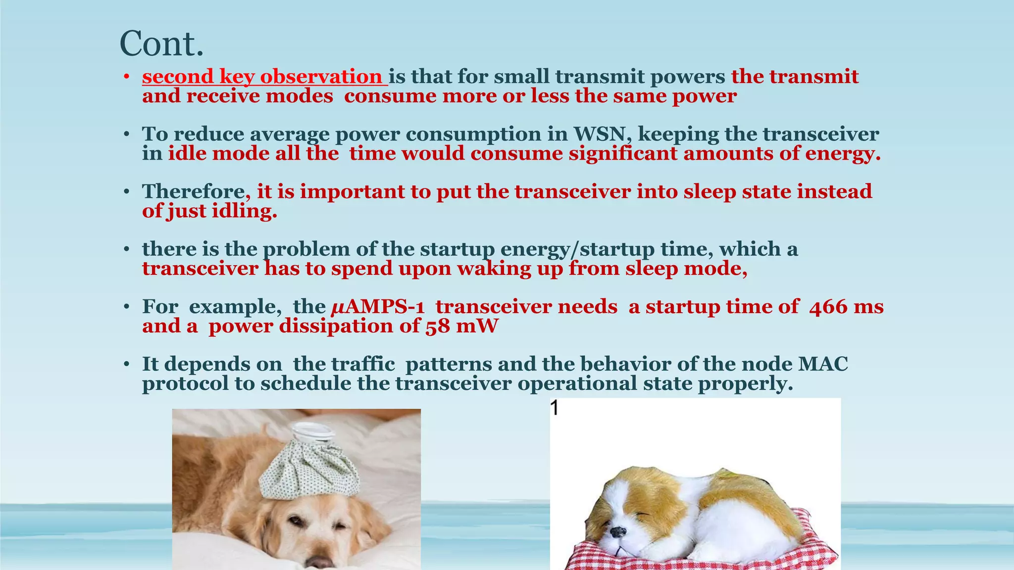 WSN network architecture -Sensor Network Scenarios & Transceiver Design ...