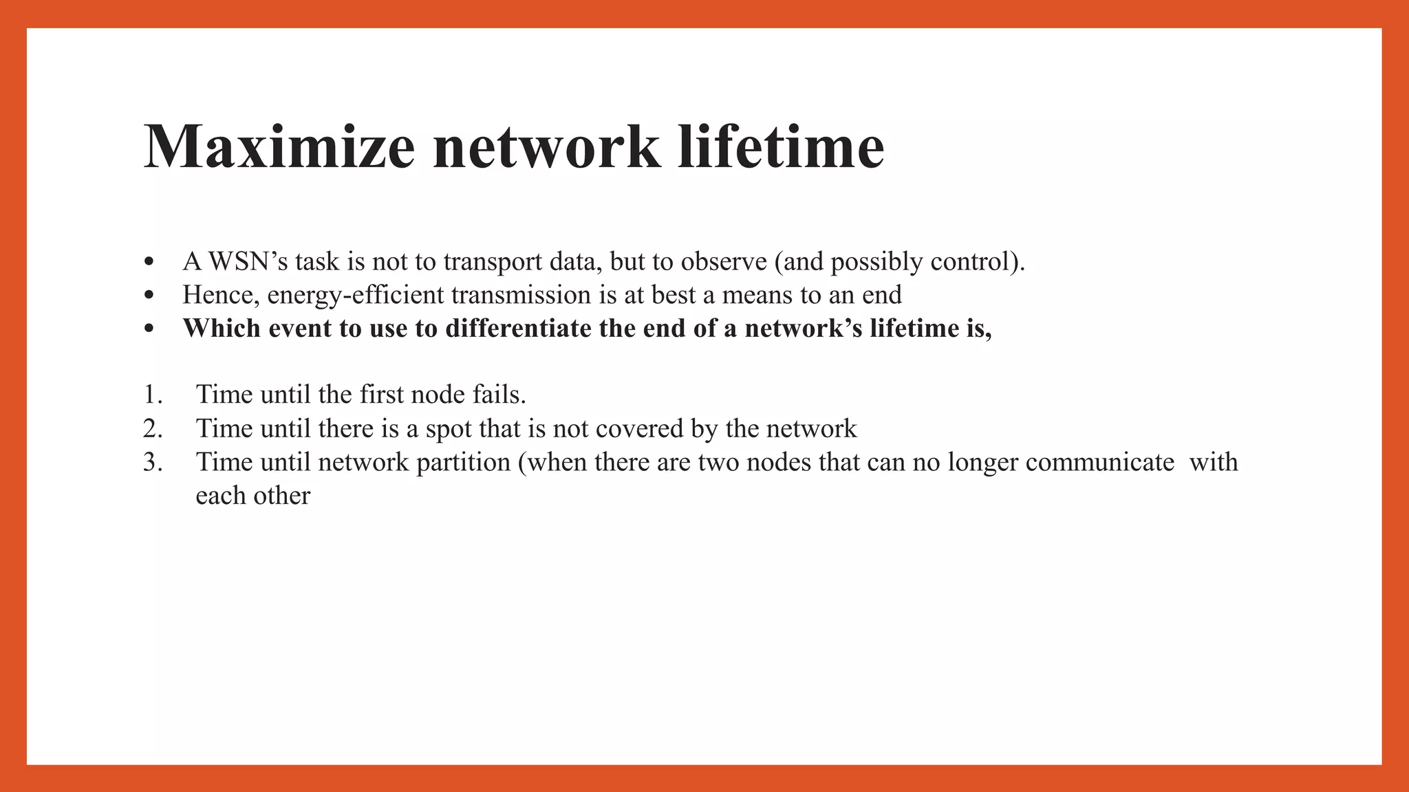 WSN-Routing Protocols Energy Efficient Routing | PPTX