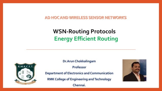 WSN-Routing Protocols Energy Efficient Routing | PPTX | Internet of Things | Internet