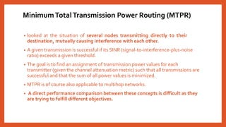WSN-Routing Protocols Energy Efficient Routing | PPTX