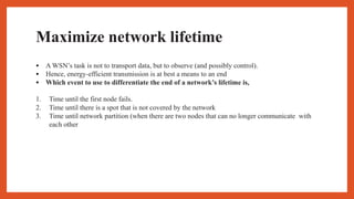 WSN-Routing Protocols Energy Efficient Routing | PPTX