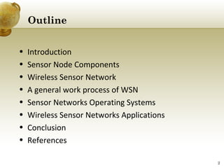 Wireless sensor network and its application | PPT