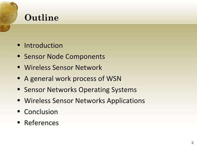Wireless sensor network and its application | PPT