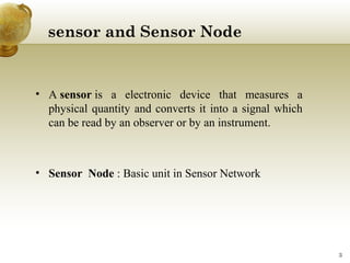 Wireless sensor network and its application | PPT