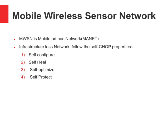 Mobile Wireless sensor Network in IoT | PPT