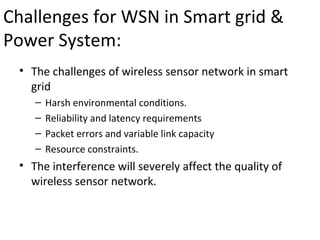 WSN application in power system | PPT