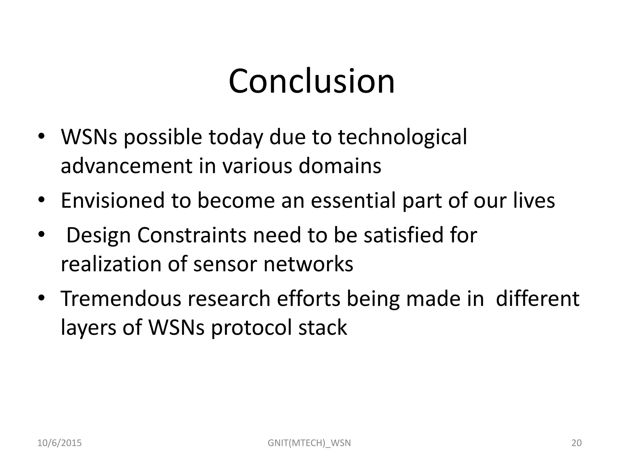 Wireless Sensor Networks ppt | PPTX