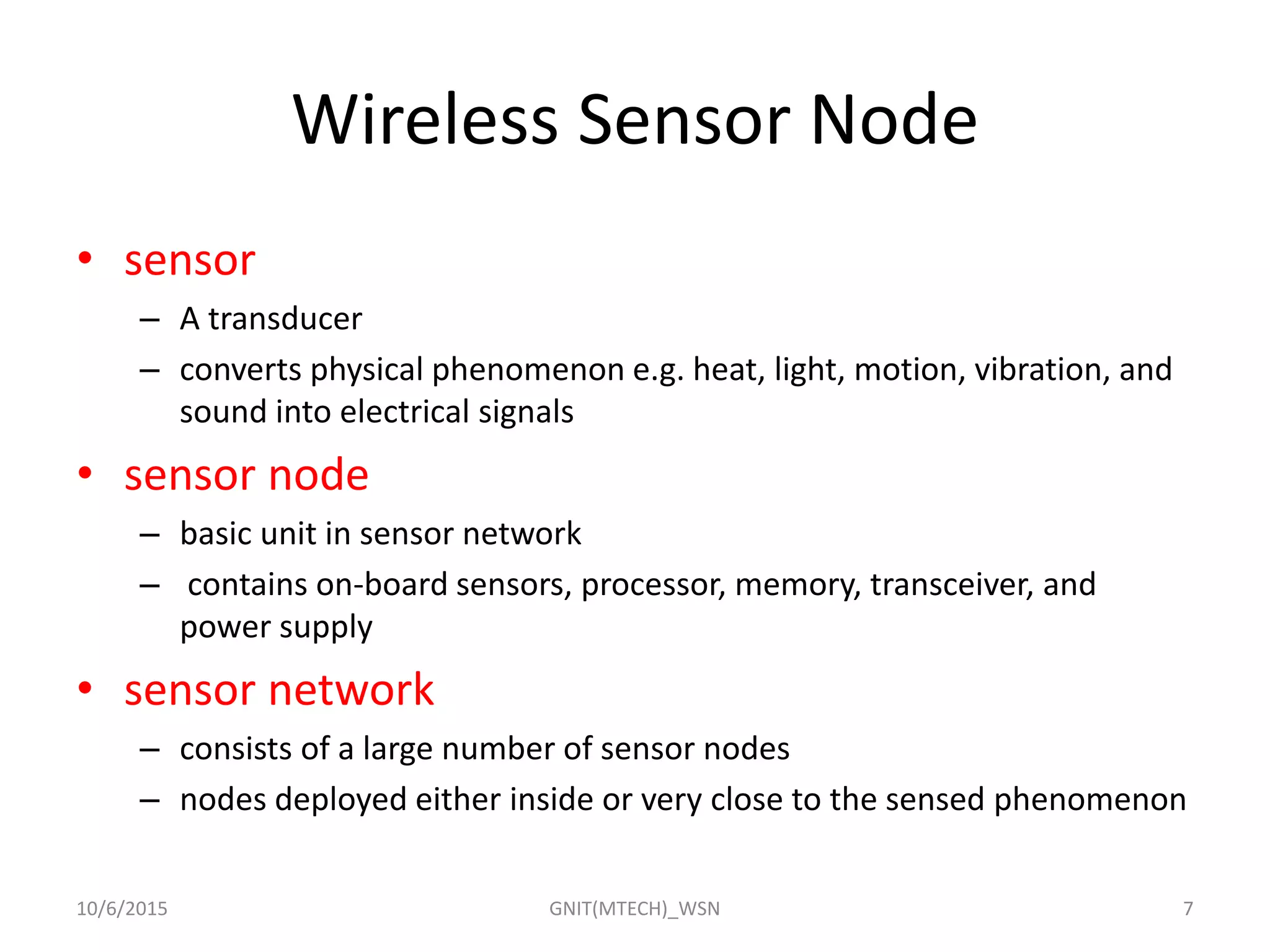 Wireless Sensor Networks ppt | PPTX