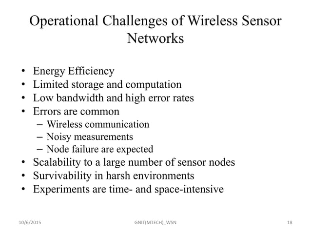 Wireless Sensor Networks ppt | PPTX | Internet of Things | Internet