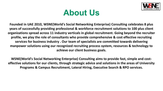 Wsne presentation | PPT