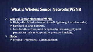 WSN and MEMS Technology | PPTX