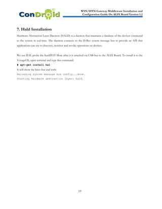 Condroid WSN/DTN Gateway - Middleware Installation & Configuration ...