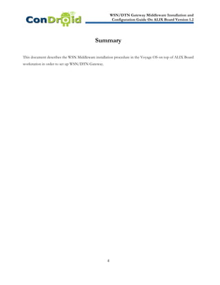 Condroid WSN/DTN Gateway - Middleware Installation & Configuration ...