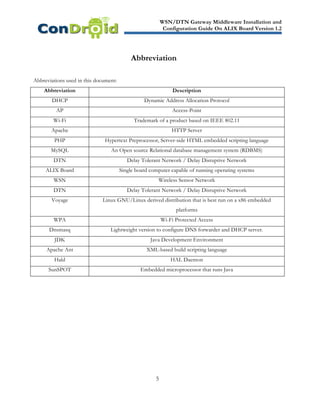 Condroid WSN/DTN Gateway - Middleware Installation & Configuration Guide on ALIX Board | PDF