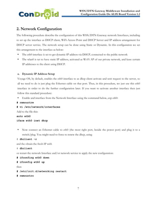 Condroid WSN/DTN Gateway - Middleware Installation & Configuration Guide on ALIX Board | PDF