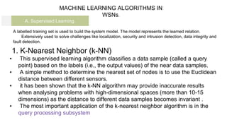 Applications of machine learning in Wireless sensor networks. | PPTX