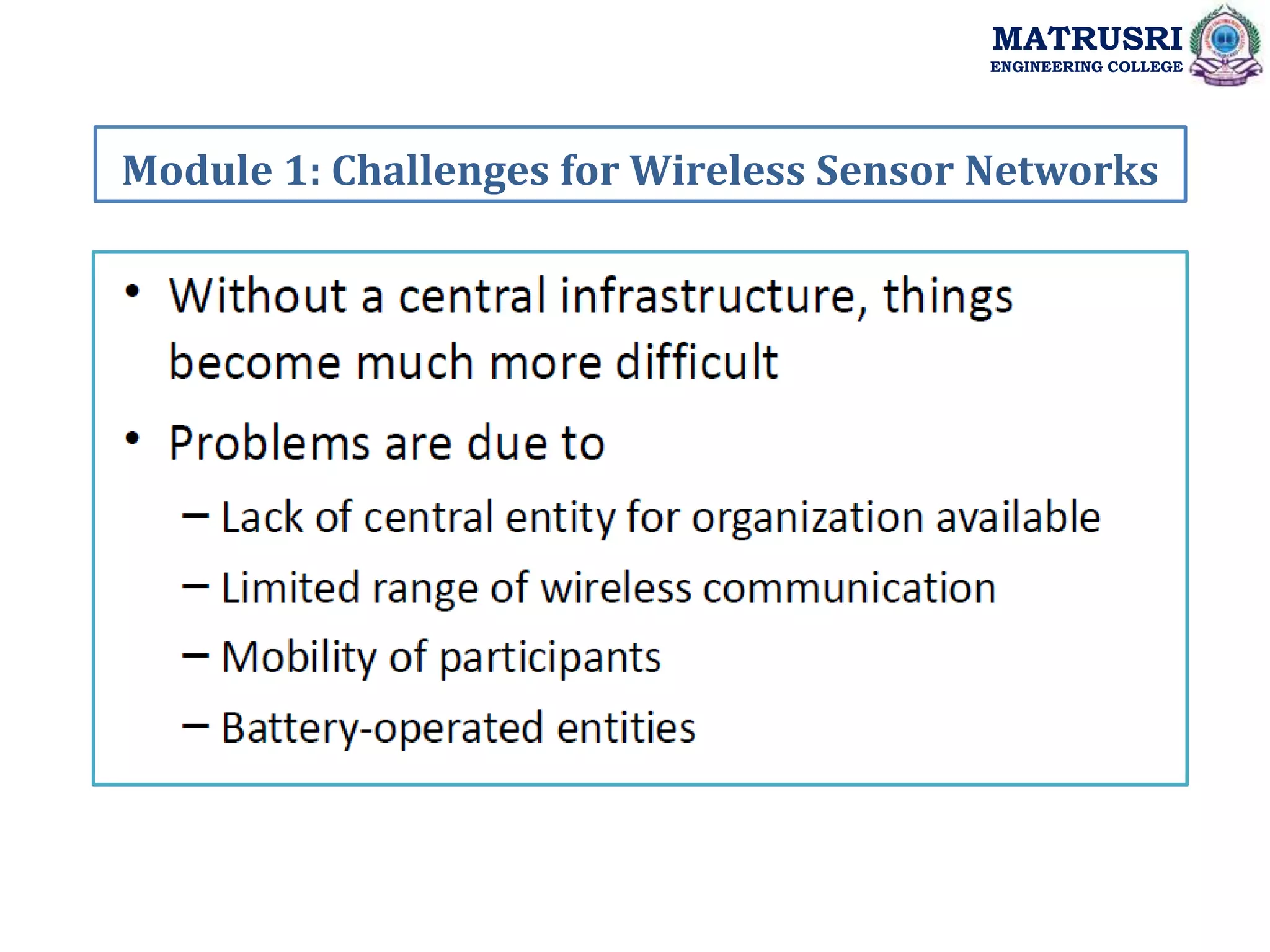 Wireless Sensor Networks | PPT