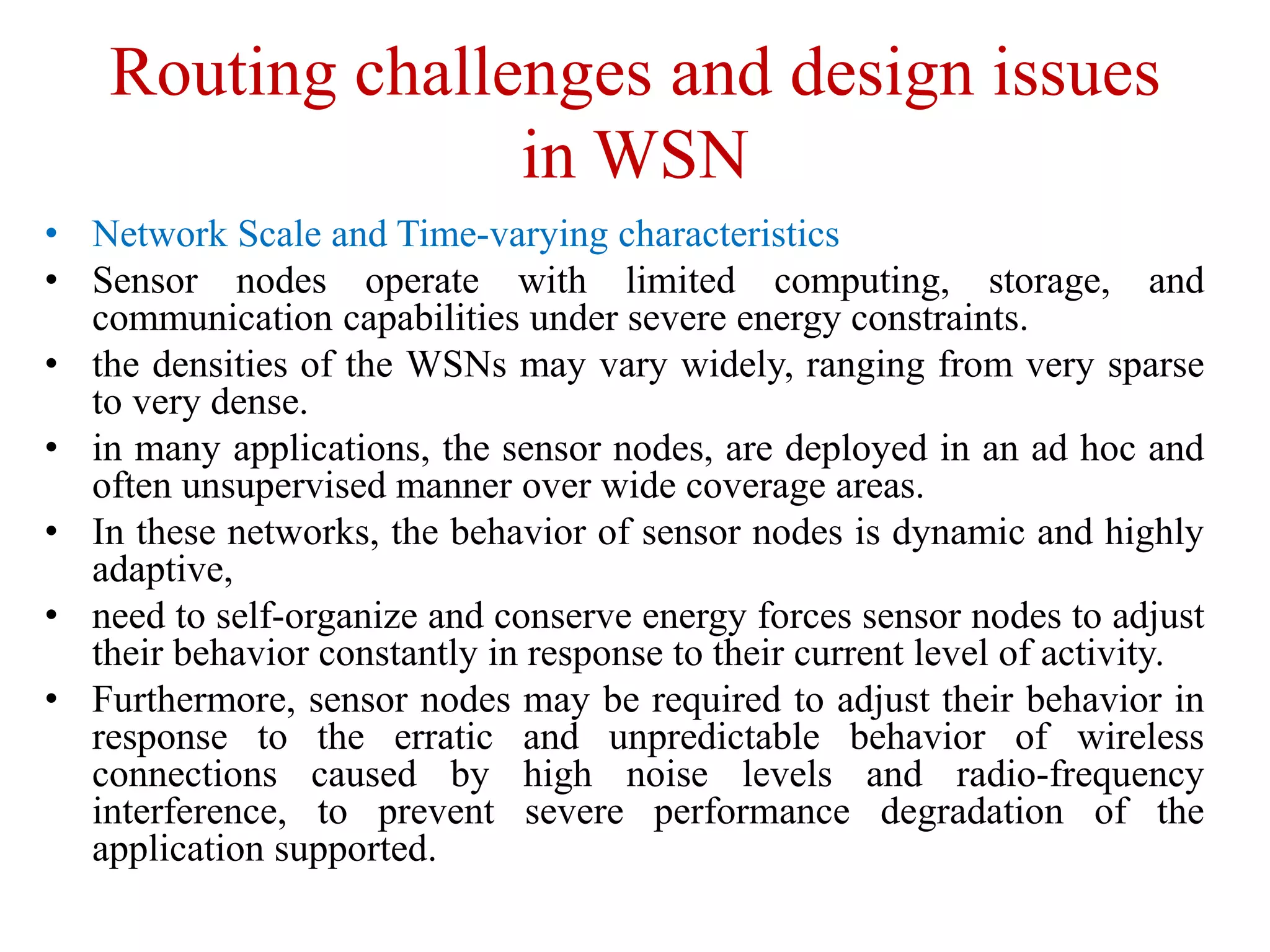 Wsn routing protocol | PPTX