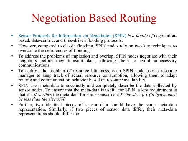 Wsn routing protocol | PPTX