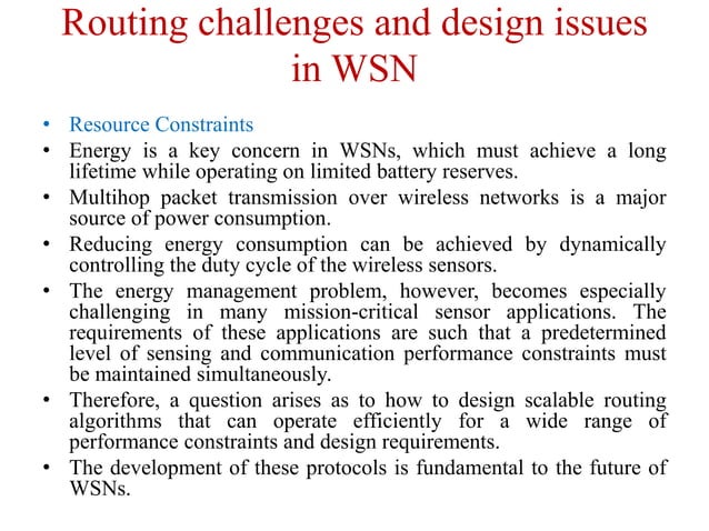 Wsn routing protocol | PPTX