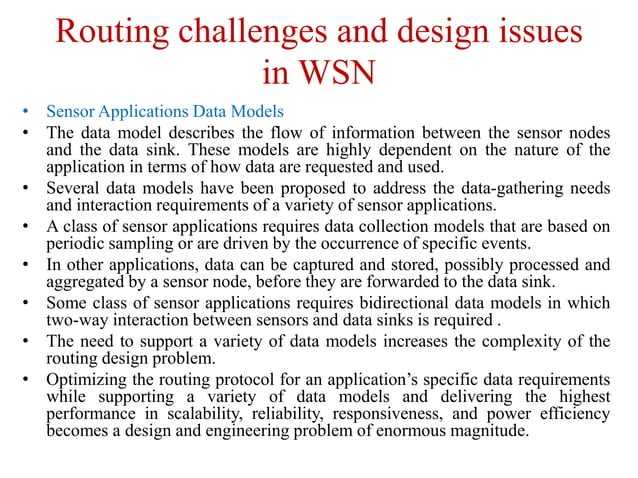 Wsn routing protocol | PPTX