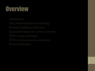 WSN Routing Protocols | PPTX